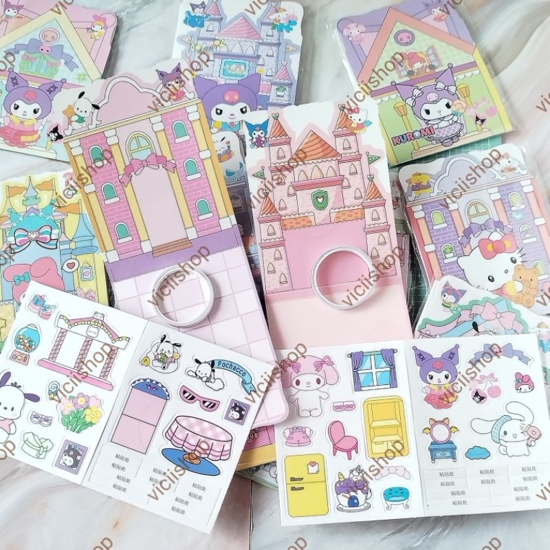 Jual Mainan Diy Quiet Book Rumah Istana/Mainan Dekorasi Dan Dress Up ...