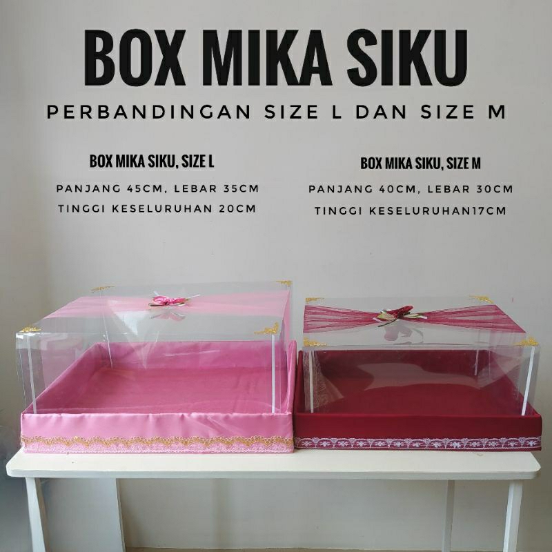 Jual Box Mika Hantaran - Baki Lamaran Mika Siku Premium (Satuan ...