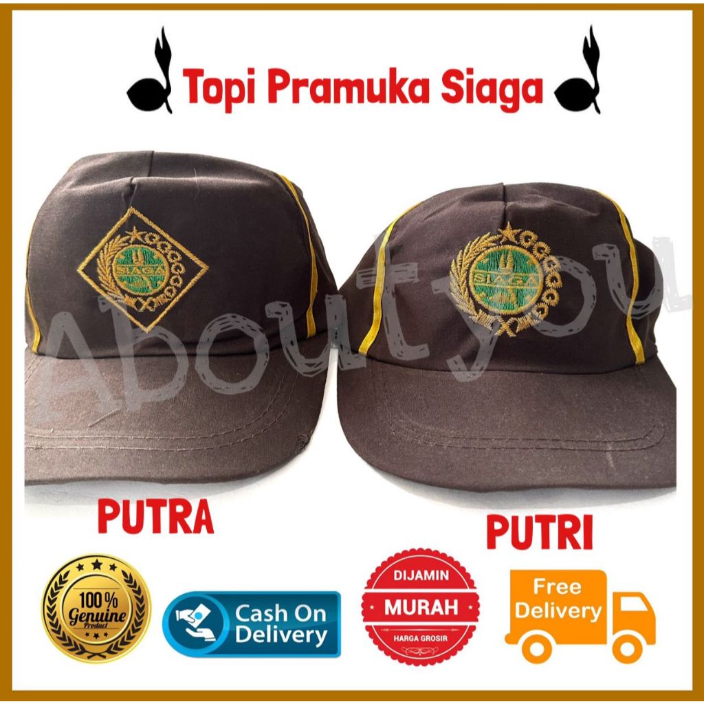 Jual Topi Pramuka SIAGA Anak Laki / Perempuan Topi Siaga Pramuka SD ...