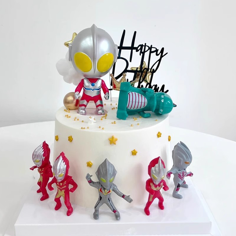 Jual Cake Topper Tema Ultraman Suprise / Hiasan Kue Ultraman Kepala ...