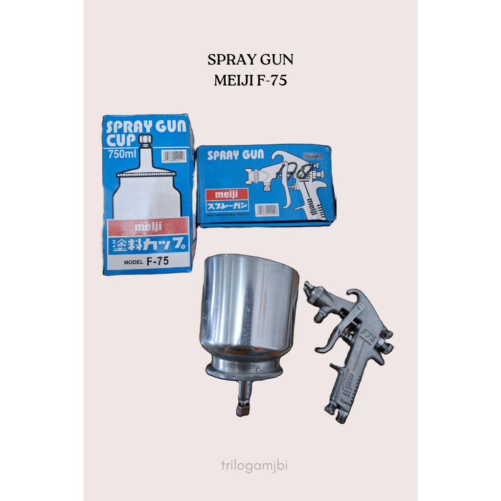 Jual Spray Gun Meiji F-75 / Speed Cet Meiji F-75 Original | Shopee ...