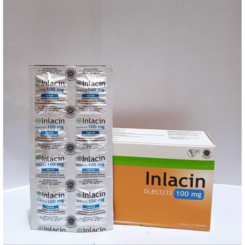 Jual Inlacin 100mg (1 Strip 6 Tablet) - menurunkan kadar glukosa darah ...