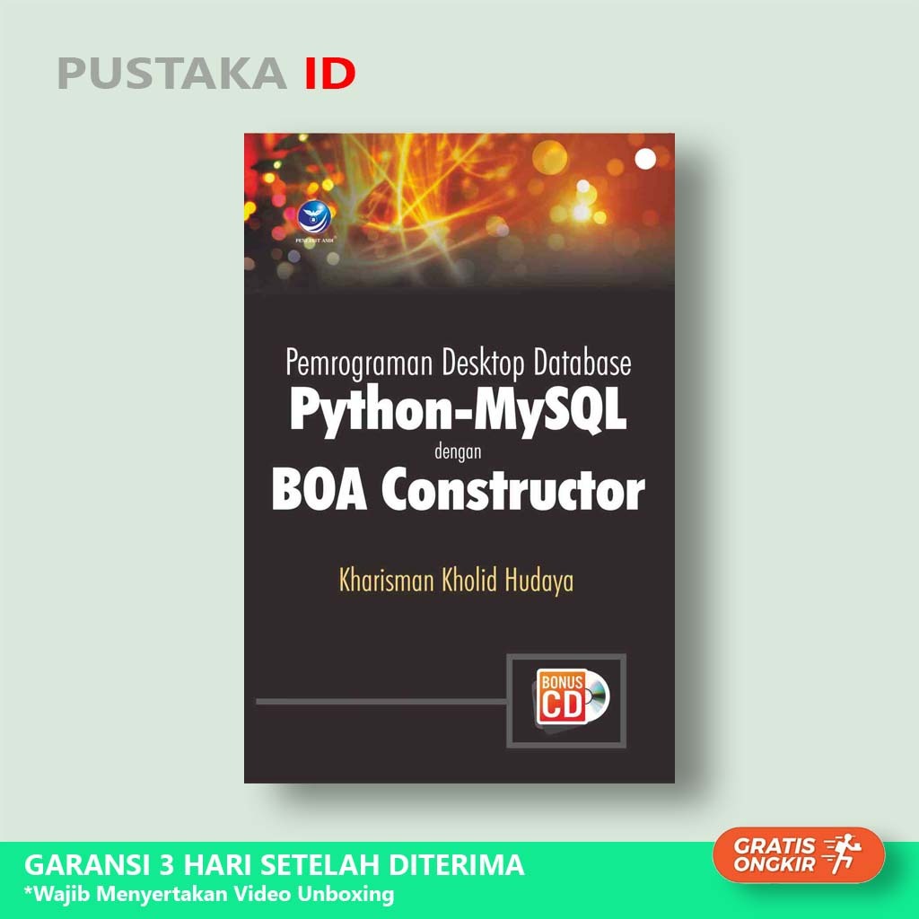 Jual Buku Pemrograman Desktop Database Python-MySQL Dengan BOA Constructor+cd - Original ...