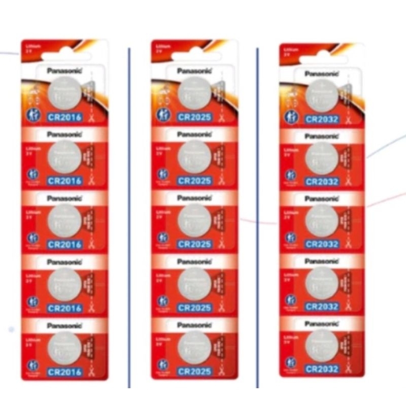 Jual Panasonic 3V Lithium CR 2032 Baterai Kancing Terbaru | Shopee ...