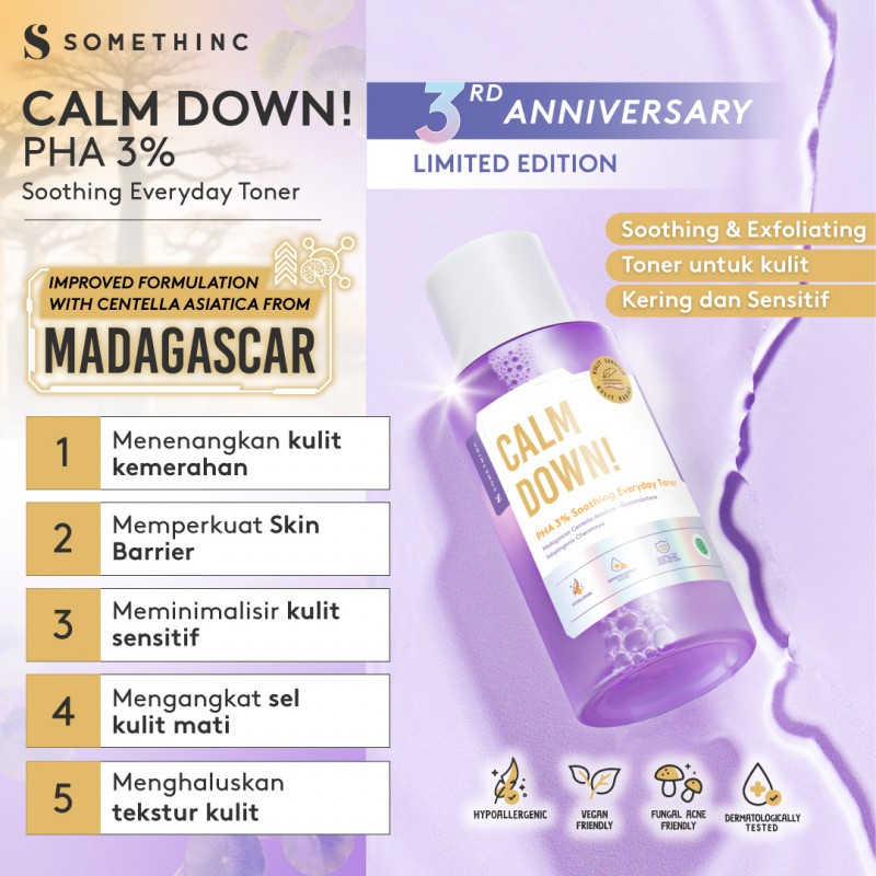 Jual Toner SOMETHINC Calm Down! PHA 3% Soothing Everyday Toner 40ml ...