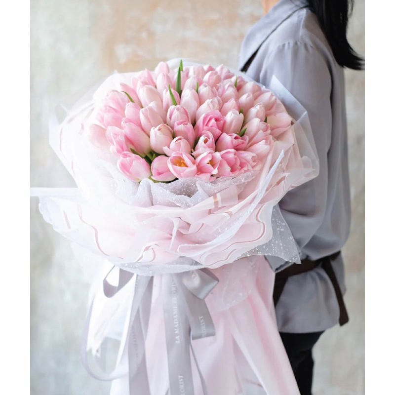 Jual SPRING ARTIFICIALS TULIP bouquet bucket buket bunga segar fresh ...