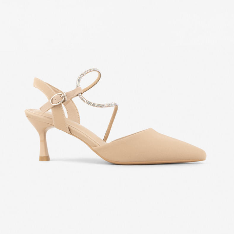 Jual Lawrensia Riley - Sepatu Suede Heels Wanita Ankle Strap - QF356-4 ...