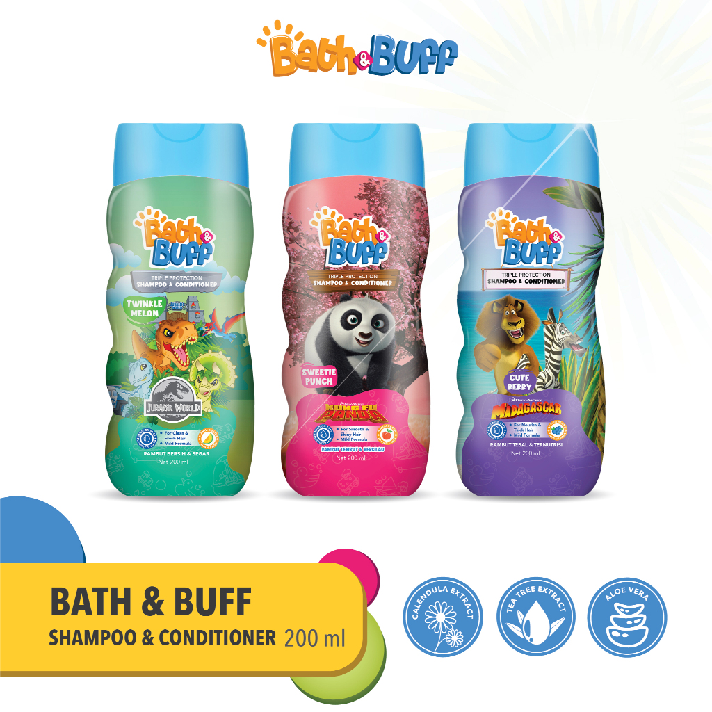 Jual Bath & Buff Triple Protection Shampoo Conditioner 200ml | Kungfu ...