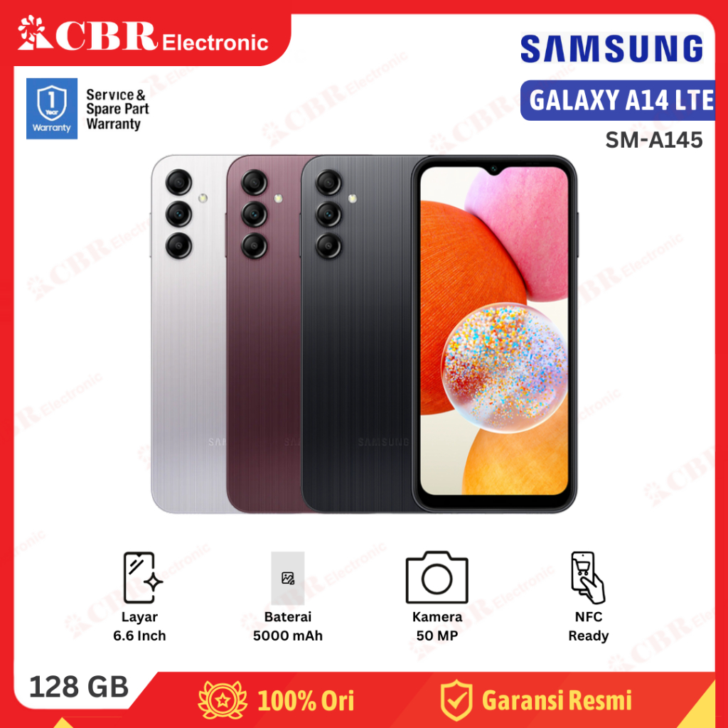 Jual Smartphone SAMSUNG Galaxy A14 (4/128 GB - 6/128 GB) SM-A145 ...