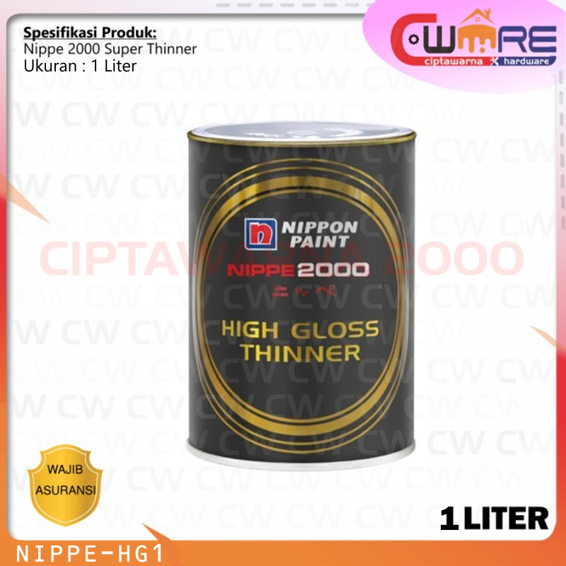 Jual Thinner Nippe 2000 HI High Gloss Pelarut NC Acrylic Nippon 1L - NIPSEA | Shopee Indonesia