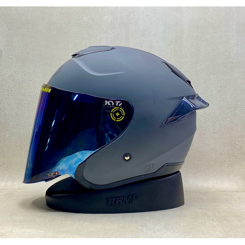 Jual KYT KYOTO Solid Gorila Grey Doff || Paket Ganteng - Visor Iridium ...