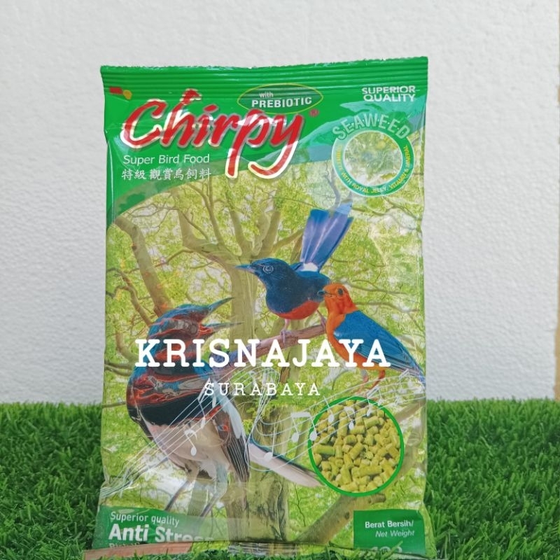Jual PUR CHIRPY HIJAU 400GR RUMPUT LAUT SEAWEED SUPER BIRD FOOD ANTI ...