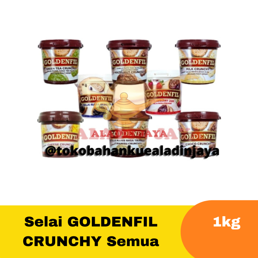 Jual Selai GOLDENFIL CRUNCHY Semua Varian Rasa 1 Kg | Shopee Indonesia
