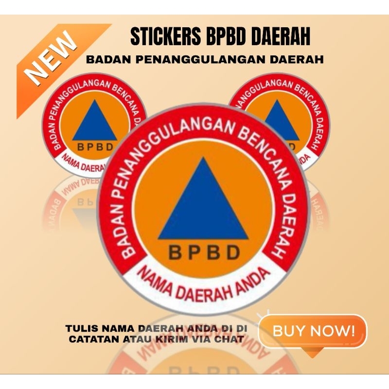 Jual Stiker Mobil Badan Penanggulangan Bencana Daerah Stiker BPBD Nama ...