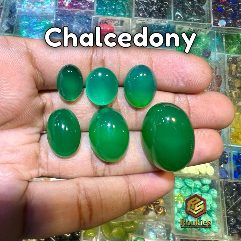 Jual [HANYA BATU] Batu Chalcedony Hijau Bergiwang | Shopee Indonesia