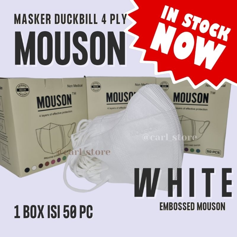 Jual MASKER MOUSON DUCKBILL 4PLY NON MEDIS ISI 50 PC ORIGINAL | Shopee ...