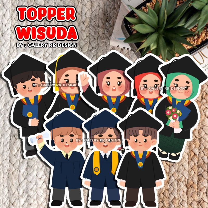 Jual TOPPER GRADUATION | TOPPER WISUDA CUSTOM BY REQUEST | Shopee Indonesia