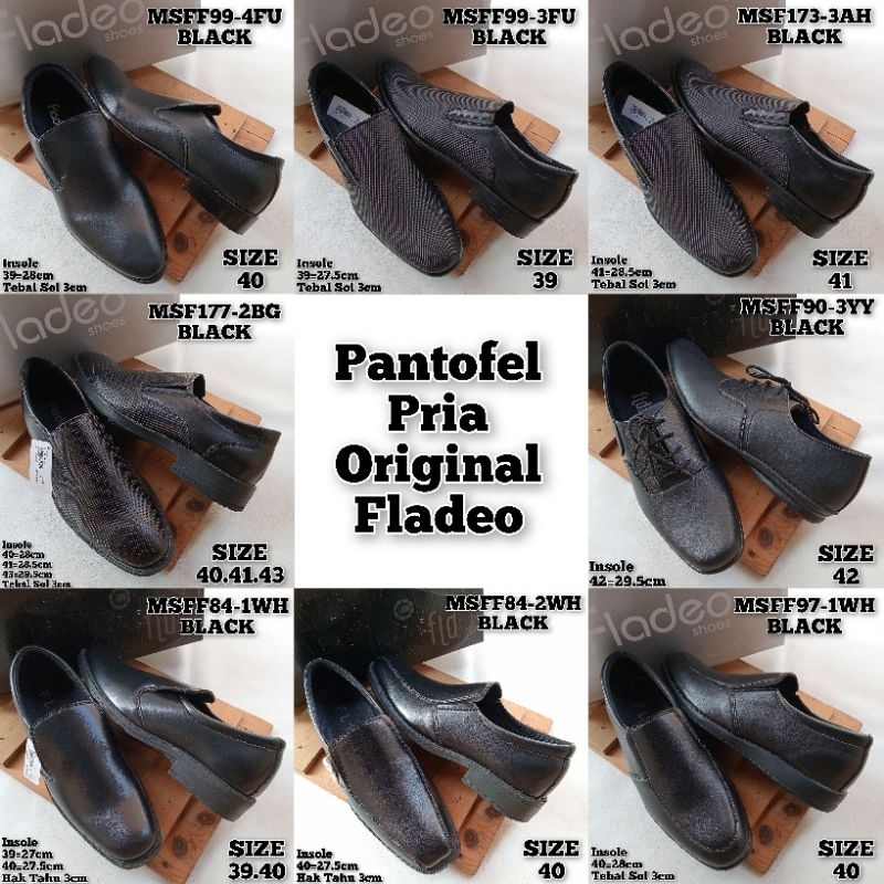 Jual SEPATU KERJA PANTOFEL HITAM PRIA FLADEO FLD | Shopee Indonesia