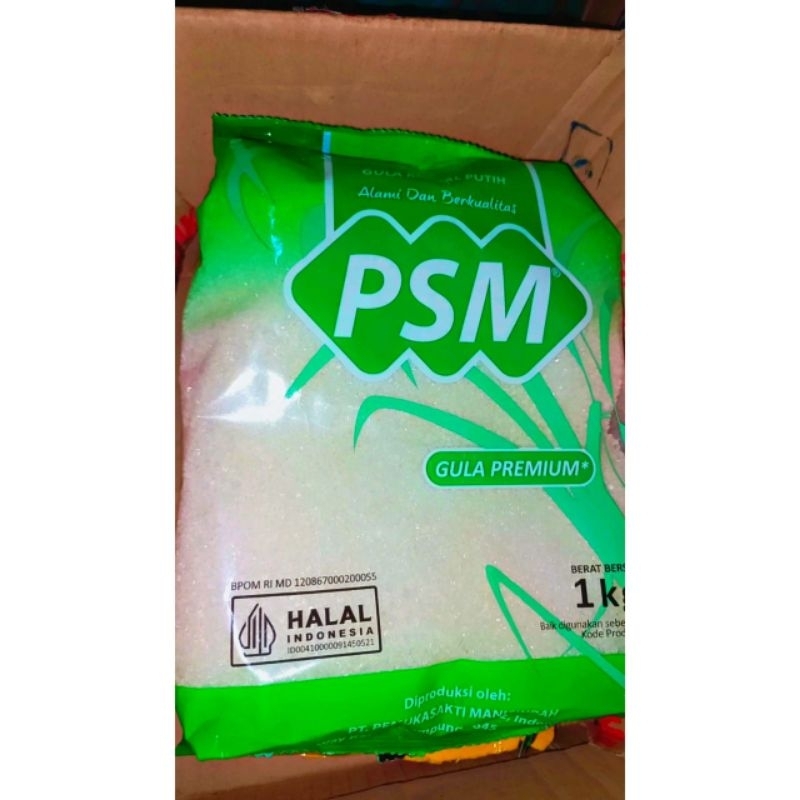 Jual GULA PASIR PSM PREMIUM 1 KG | Shopee Indonesia