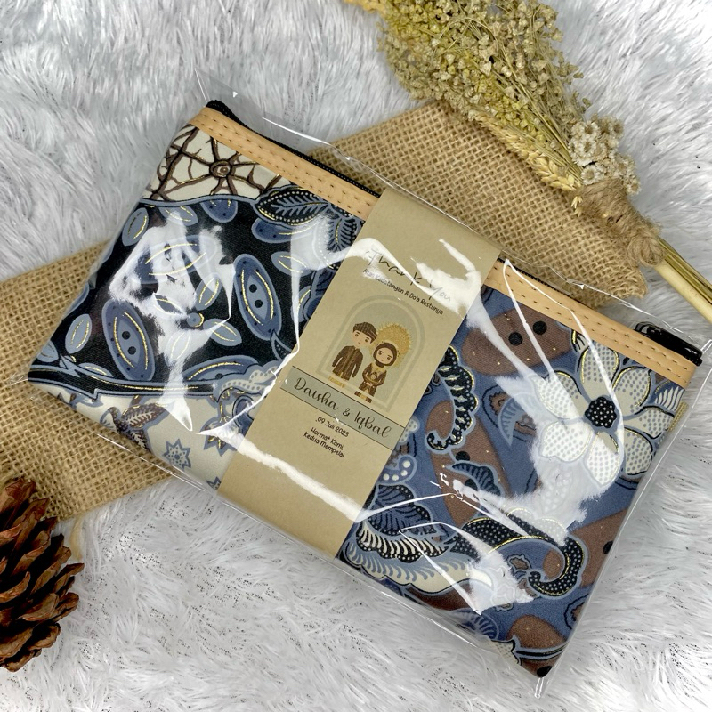 Jual (ISI 50PCS) Souvenir Pernikahan Dompet batik Khas Jogja Uk 20 x 11 | Shopee Indonesia