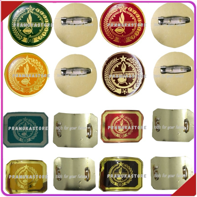 Jual BIJIAN Tanda Topi Melengkung | tanda topi Kuningan 2 peniti ...