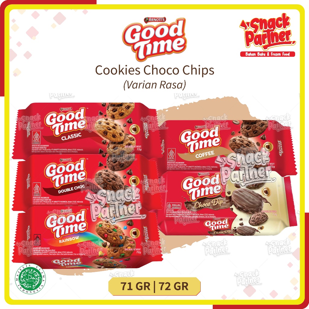 Jual GOOD TIME - COOKIES CHOCO CHIPS 71 / 72 GR - Cookie Chocochips ...