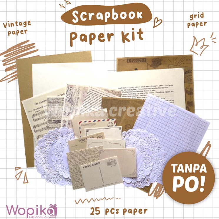 Jual Harga Obral JOURNALING PAPER KIT TERMURAH 15 LEMBAR ATAU 3PCS ...