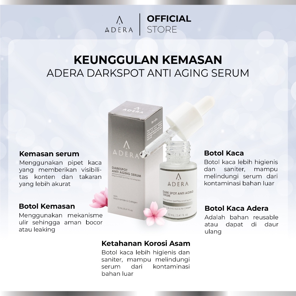 Jual Serum Wajah Penghilang Flek Hitam Mengandung Niacinamide Dan Collagen Dark Spot Adera ...