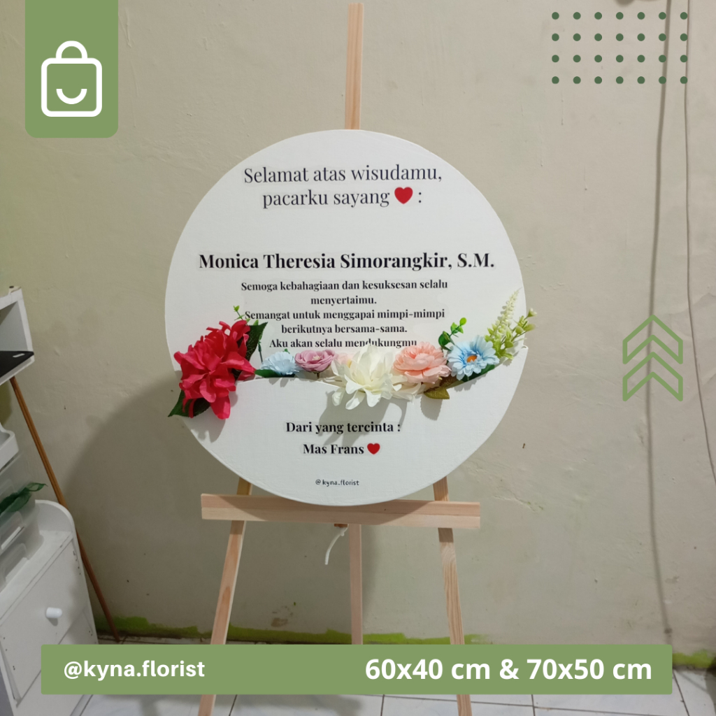 Jual Custom Design PVC 70x50cm (Tambah Logo+sticker nama+papan+standing ...