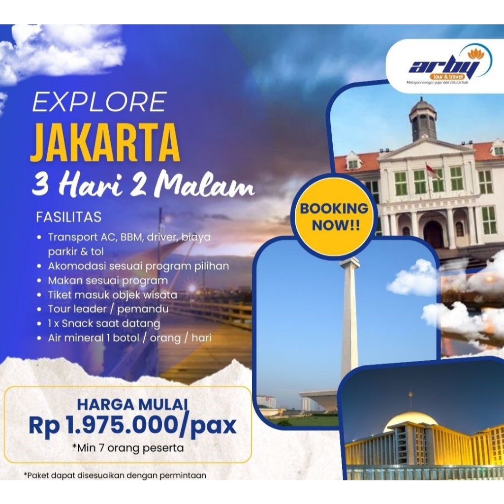 Jual PAKET TOUR JAKARTA 3 HARI 2 MALAM | Shopee Indonesia