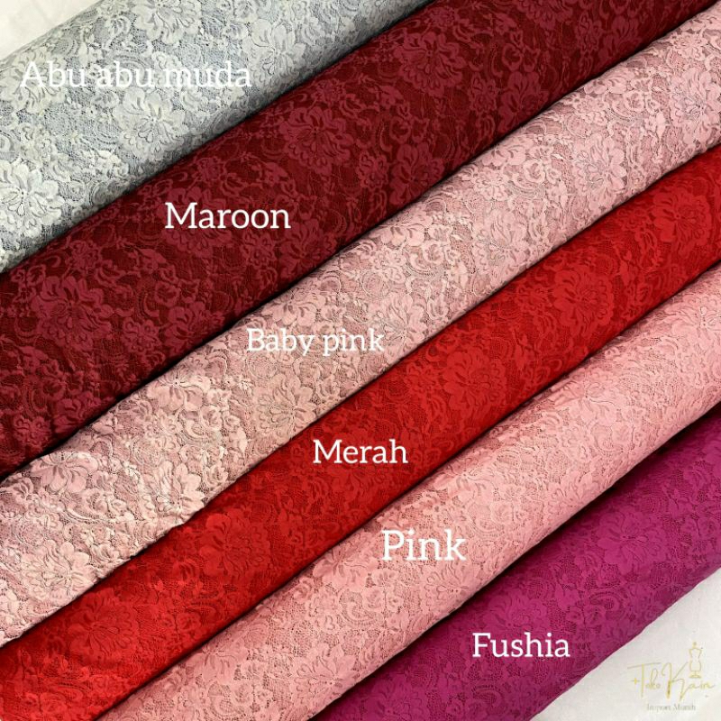 Jual Kain Brokat Katun Premium Motif Timbul Premium Mewah | Shopee ...