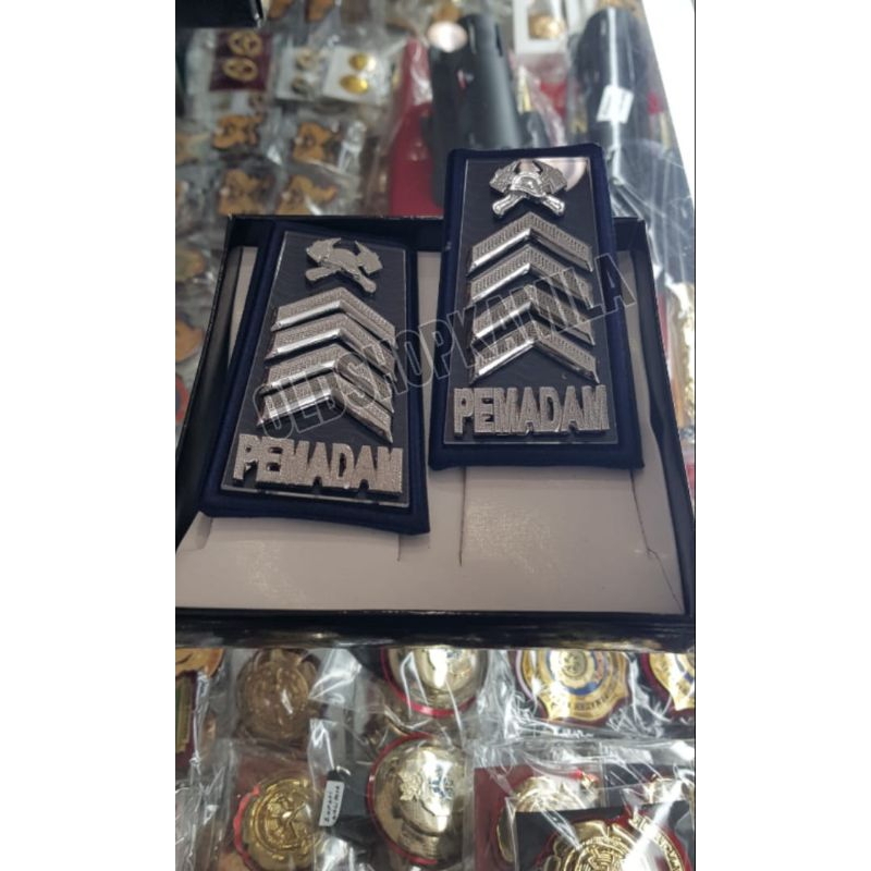 Jual pangkat evolet pemadam PDH golongan IId 2d PNS ASN dasar mika ...