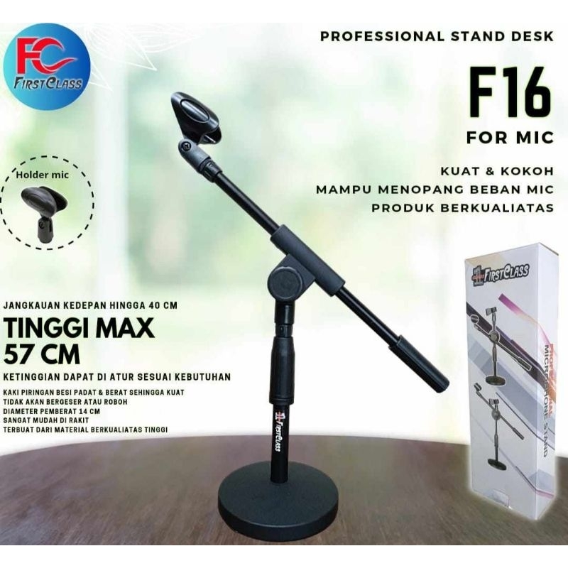 Jual Stand Mic Podium/Mimbar Firstcllas F16/Standing Meja Microphone ...