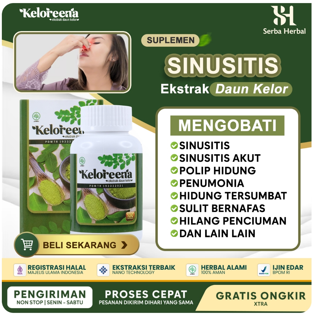 Jual Obat Sinusitis Akut Kronis, Pneumonia, Rhinitis, Polip Hidung ...