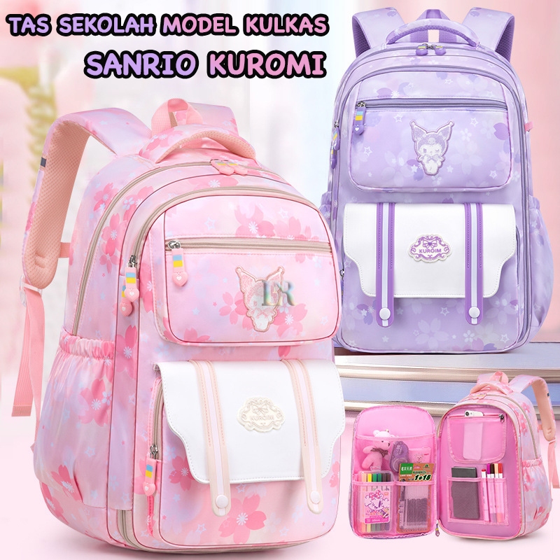 Jual LNR Shop Tas Sekolah Ransel Gendong Tema Sanrio Kuromi untuk Anak Perempuan Model Kulkas ...