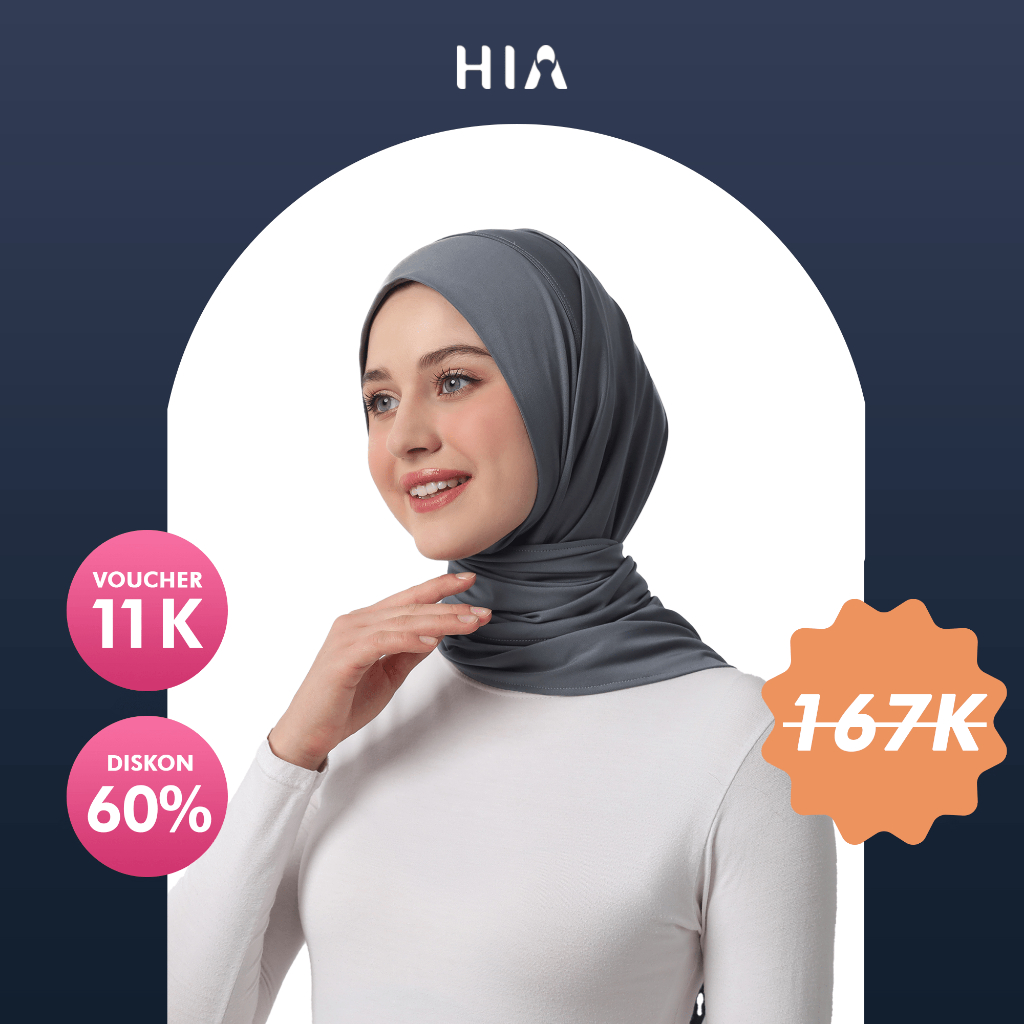 Jual HIA Everywear Mahveeca Sport Hijab Instant Running Bahan Hacktive ...