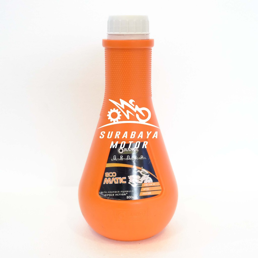 Jual Oli ORANGE MATIC 0,8 API SL 10W 30 800ml Dipole Action Beat Vario ...
