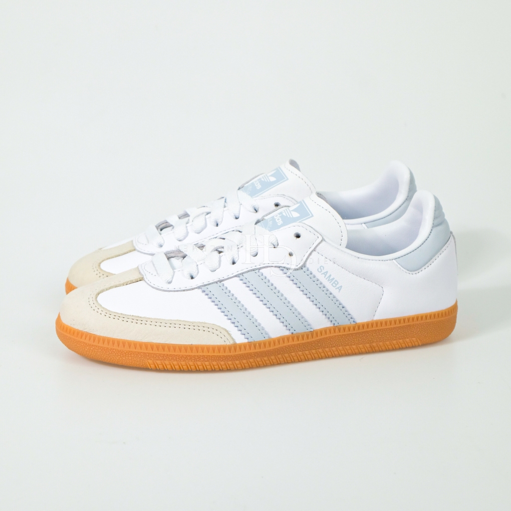 Jual Adidas Samba OG Cloud White Halo Blue Gum IE0877 | Shopee Indonesia