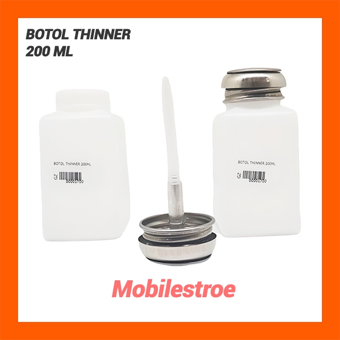 Jual BOTOL TINNER 200ML / POMPA TEMPAT TINNER CAIRAN THINER TINER ALKOHOL | Shopee Indonesia