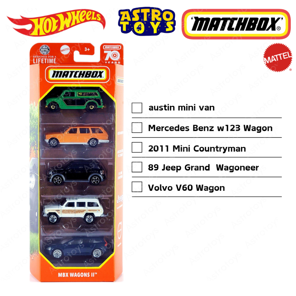 Jual Matchbox Gift Pack 5 Cars isi 5 MBX Wagons II Austin / Jeep ...