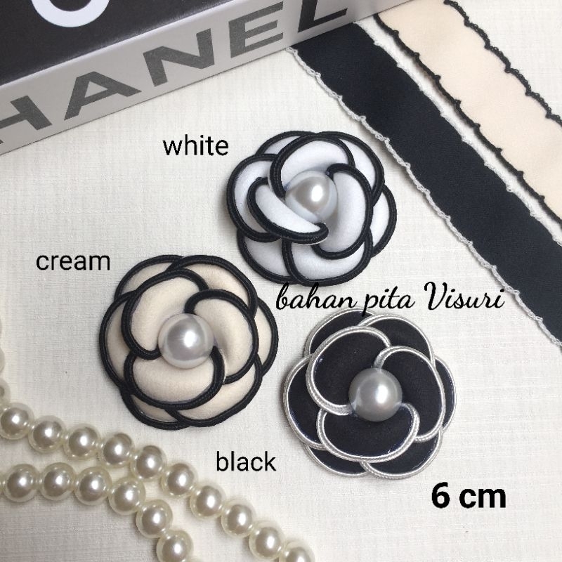 Jual Bunga Seri Chanel Besar 6 cm (bunga saja tanpa Bros ) | Shopee ...