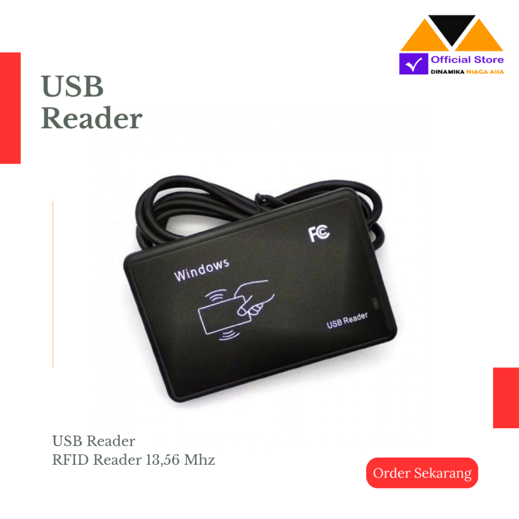 Jual RFID Reader 13.56 MHz Mifare Card USB Reader untuk Akses Kontrol ...
