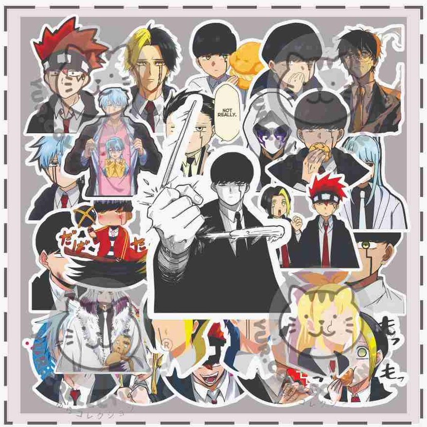 Jual (30 PCS) Sticker Anime/ Sticker Mashle: Magic And Muscle Glossy ...