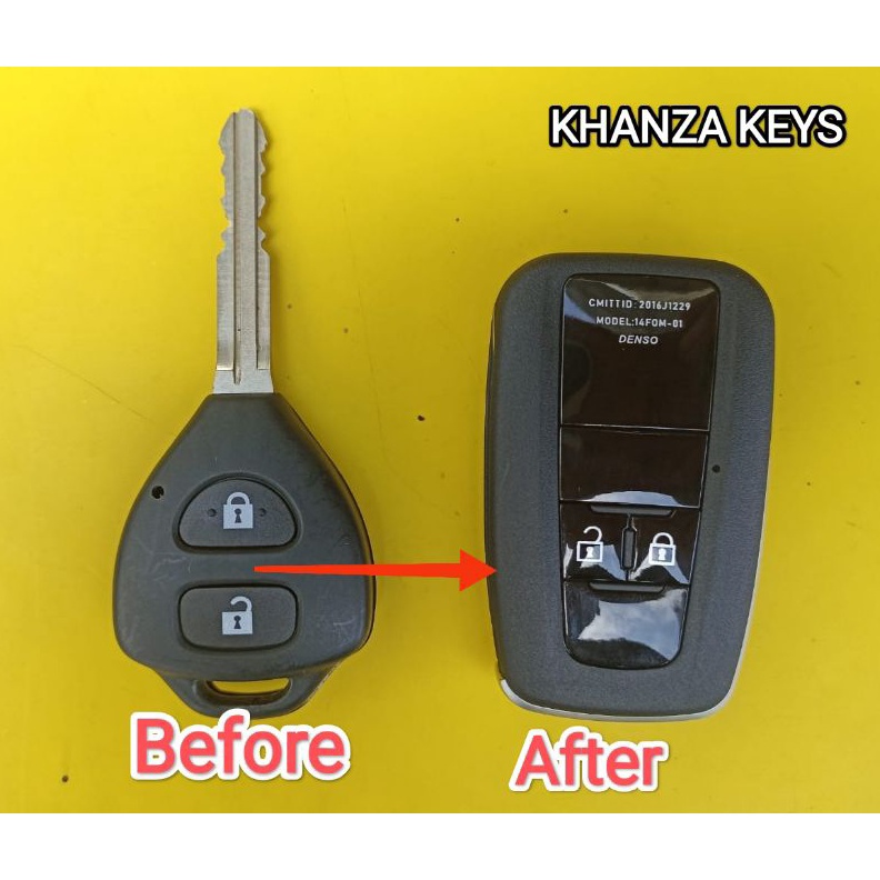 Jual Casing flipkey modifikasi kunci remot toyota innova yaris vios ...