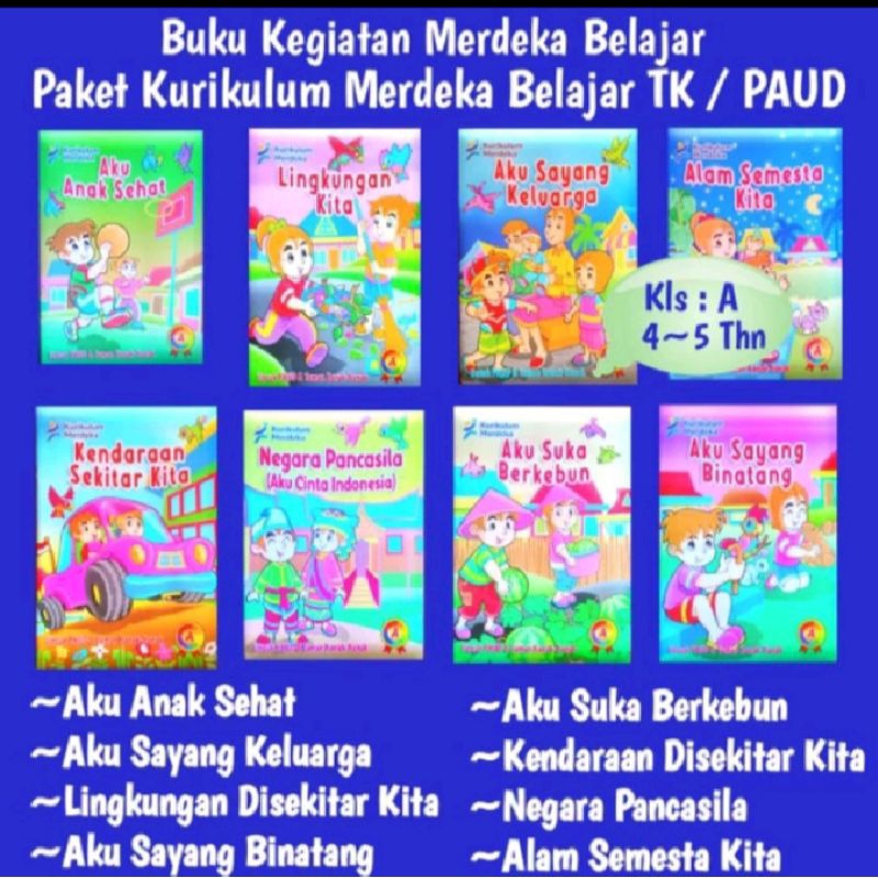Jual BUKU PAKET KURIKULUM MERDEKA|BUKU TK PAUD|BUKU MERDEKA BELAJAR | Shopee Indonesia