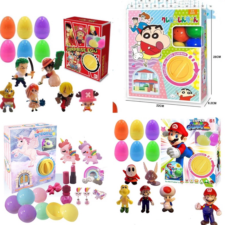 Jual KODE V69Q random surprise eggs blind box mainan telur kapsul ...