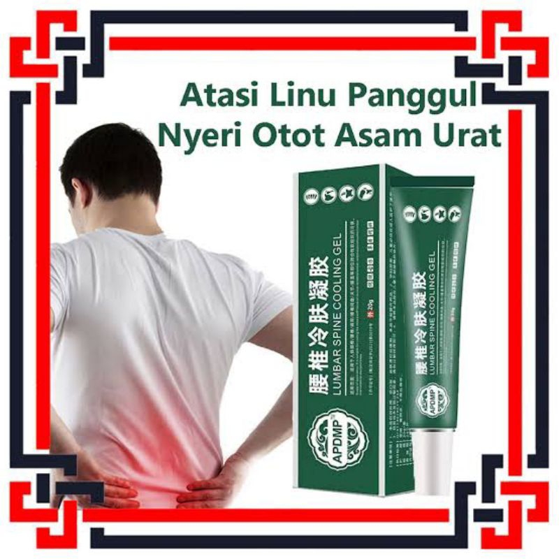 Jual Lumbar Spine Cooling Gel / Salep Syaraf Kejepit / Salep Pegal Linu ...