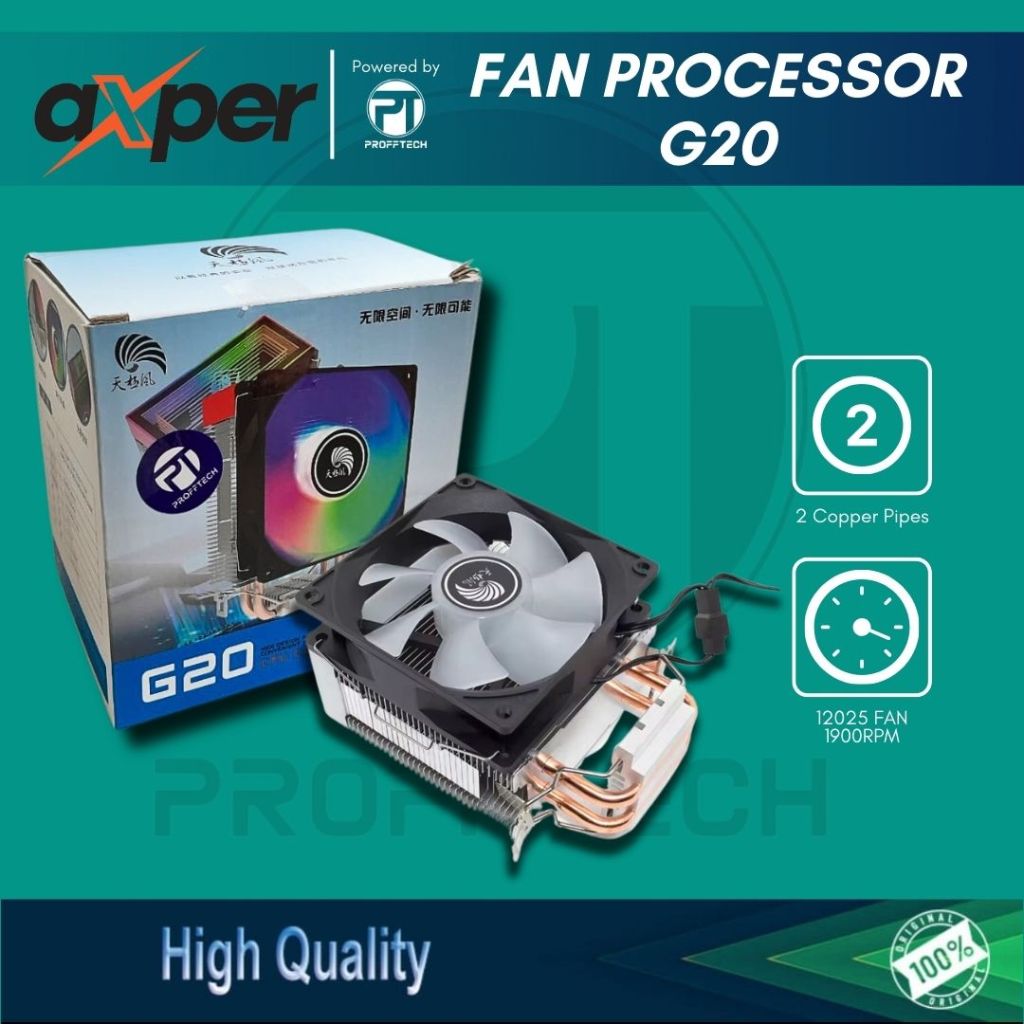 Jual Fan Processor Cpu Cooler Prism Axper G20 (8CM) | Shopee Indonesia