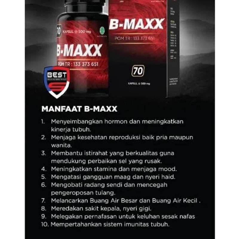 Jual (PROMO!) B-MAXX 500mg - 70 Kapsul B MAXX BMAXX | Shopee Indonesia