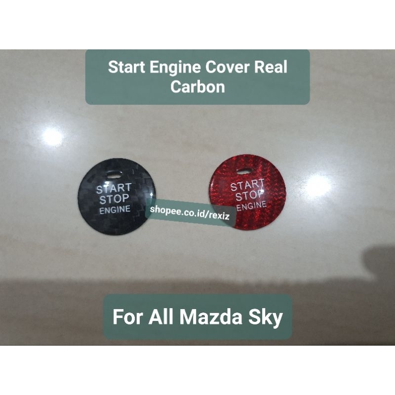 Jual Start Engine Carbon Cover Mazda 2 Sky, 3 BM, cx3 cx5 cx8 cx9 ...